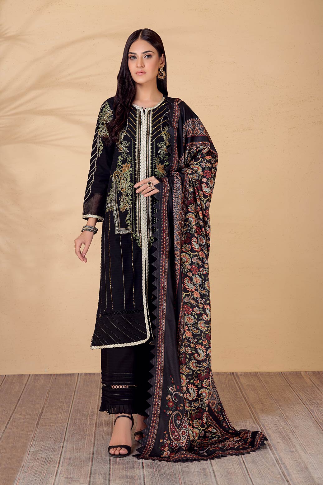 BLACK-DOBBY-3 PIECE (HV1BN223P1) – Bonanza Satrangi