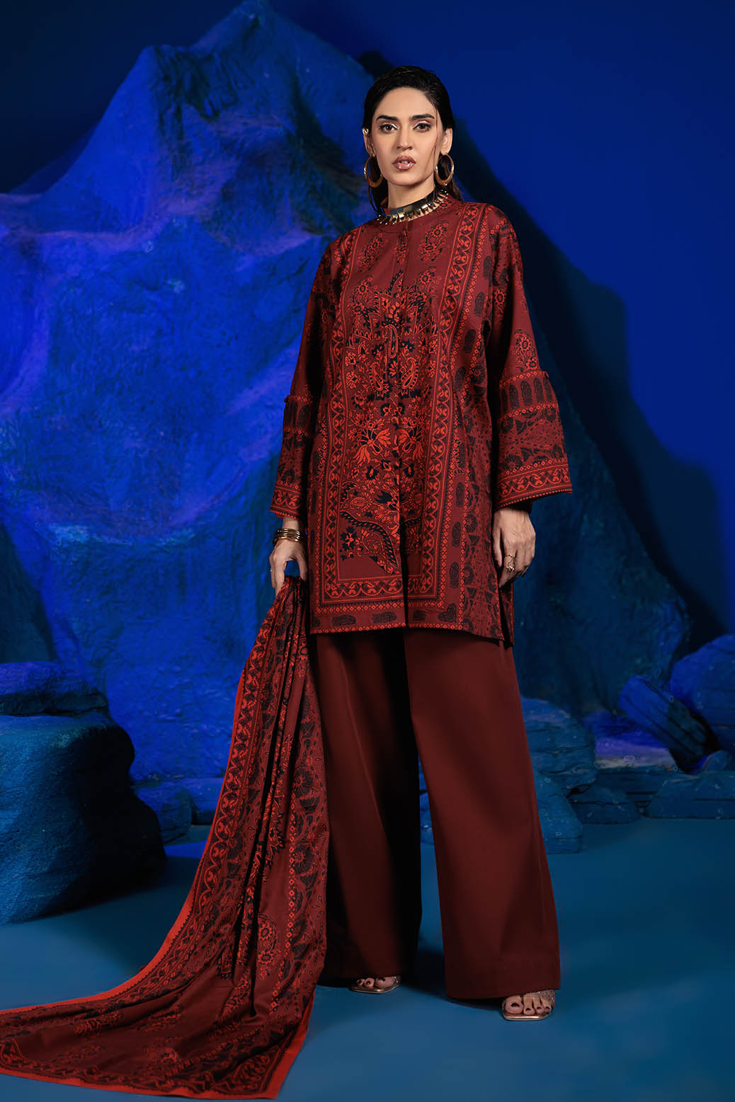 SWAY RED - 3 PC (2W24P3P364) – Bonanza Satrangi