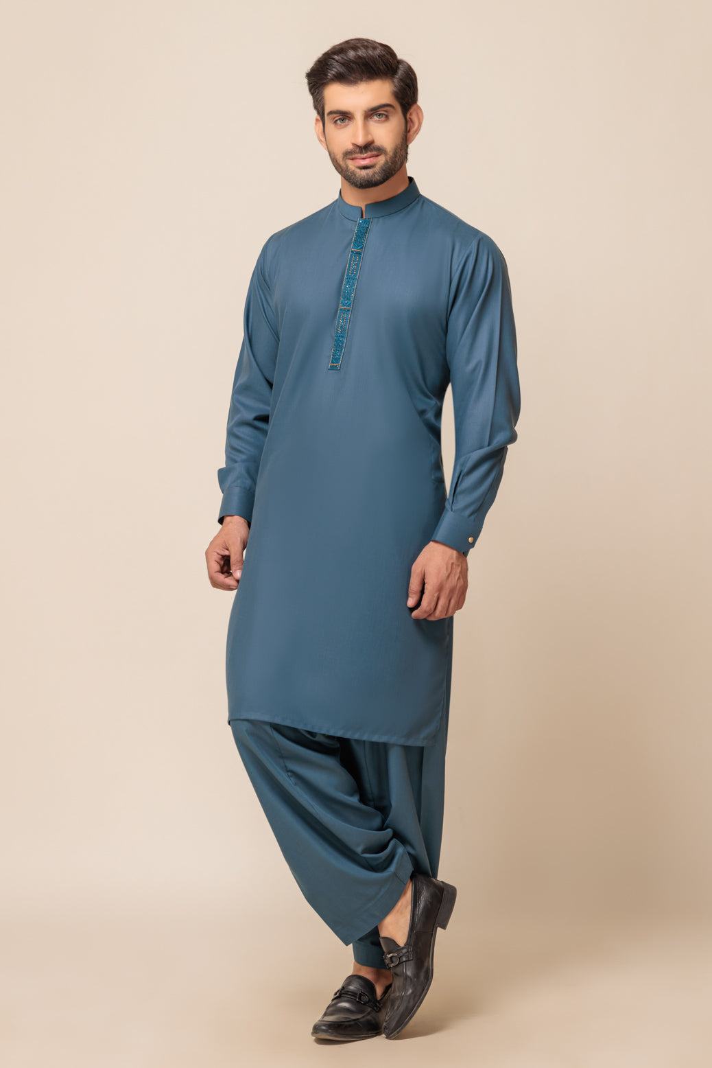 TURKISH-BLENDED-KURTA SHALWAR - (KSRW23-040) – Bonanza Satrangi