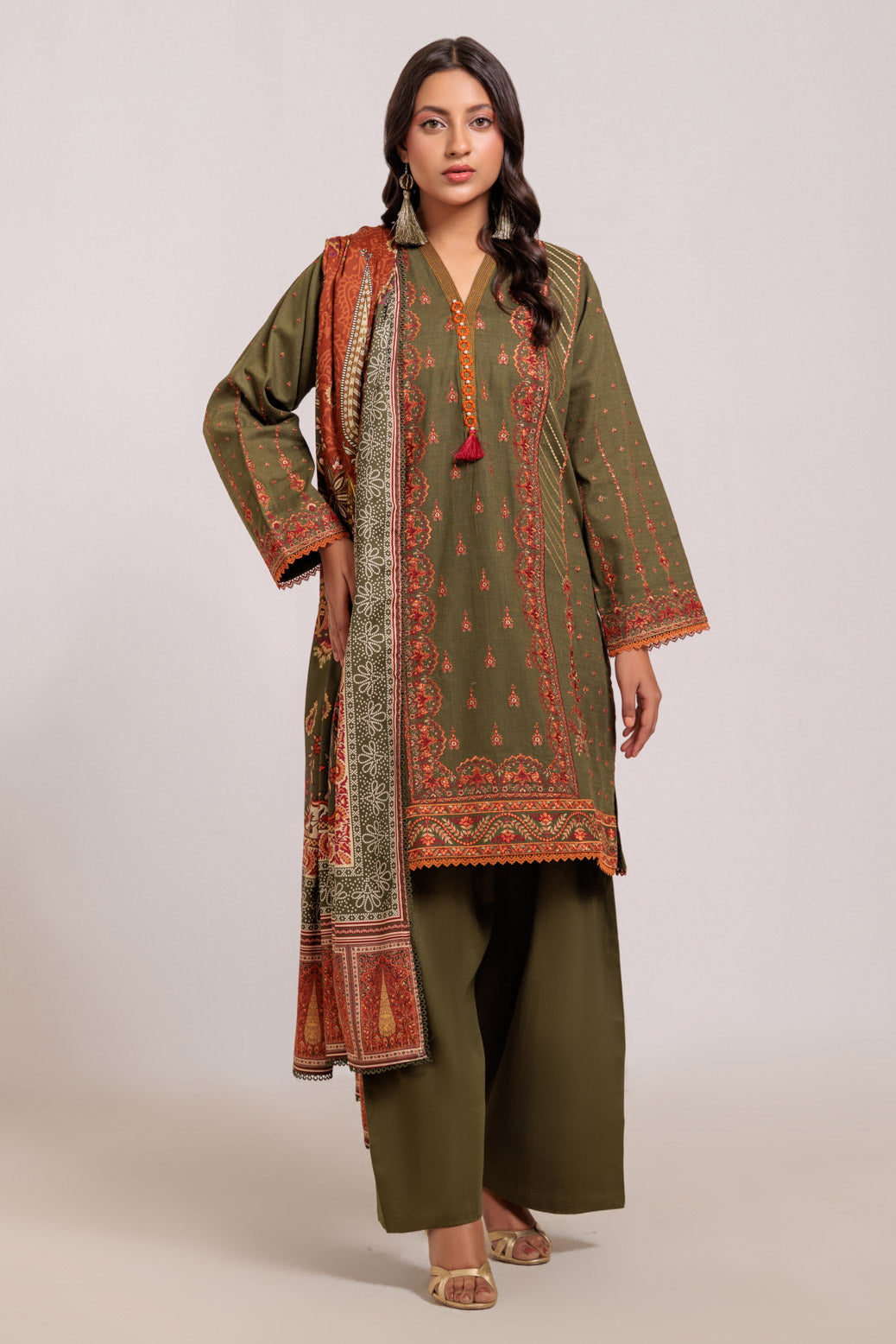 GREEN-CROSS HATCH-3 PIECE (WS6243P79) – Bonanza Satrangi